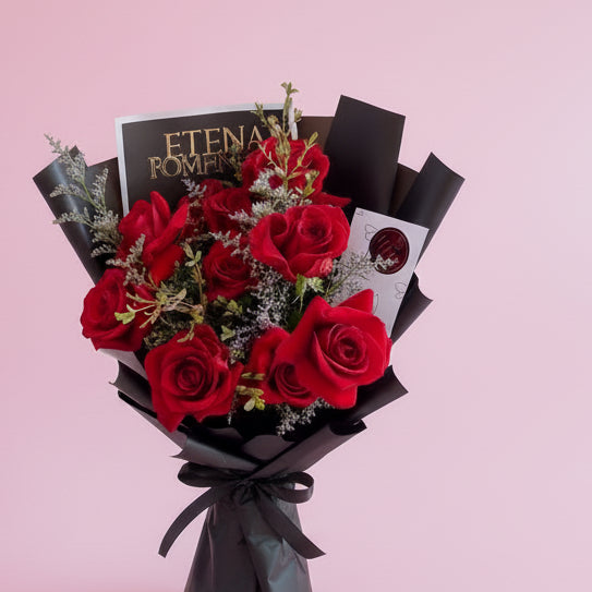 Luxury Dozen Rose Bouquet | Hand-Wrapped Roses in Florence & Cincinnati ...